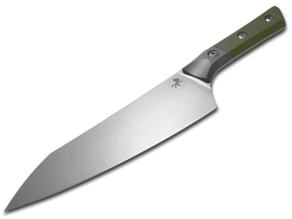 Microtech Chef's Kitchen Knife 3000-10BK Black G10 M390MK Steel Knife