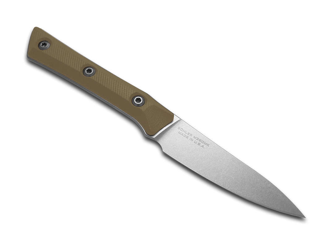 Microtech Utility Kitchen Knife 3400-10EM Ember G10 M390MK Steel Knife